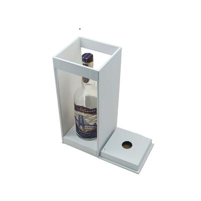 중국 프리미엄 맞춤형 음료 와인 선물 상자 (손잡이 포함) - 싱글 보틀용 골판지 판매용