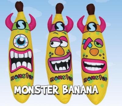 China brinquedos enchidos banana do luxuoso do monstro do carnaval 12inch para a promoção do feriado do carnaval do festival à venda