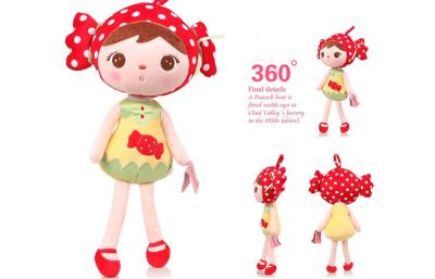 China brinquedos bonitos do luxuoso da menina de 50cm e boneca enchida dos desenhos animados do bebê para o presente de época natalícia do ano novo à venda