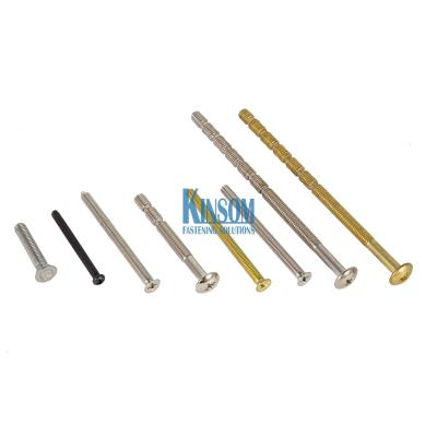 China SS 304 countersunk hex head machine screws with blue nylon patch sandblasting blackeing coating for sale