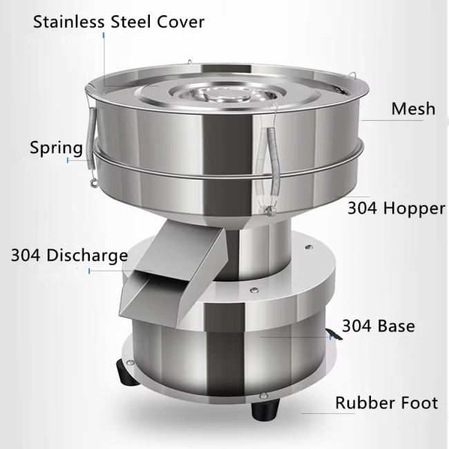 Small Automatic Table Top Vibrating Sifter Shaker Machine