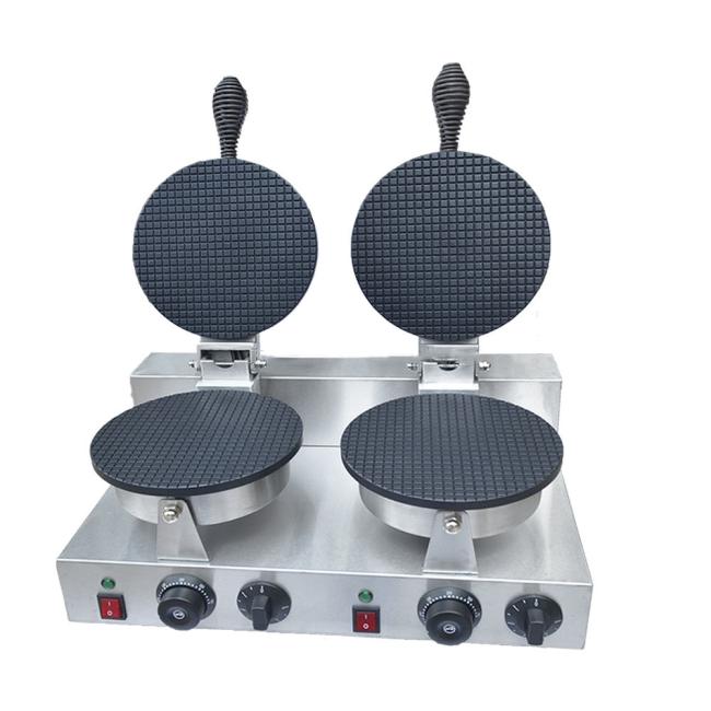 Commercial Double Head Waffle Cone Maker Machine
