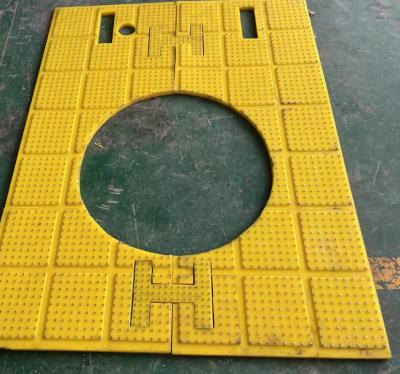 China Yellow Rotary Table Anti Slip Mat High Wear Resistance And Safe Size Customised for sale