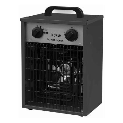 China Forma portátil industrial del cuadrado del calentador de aire del calentador de fan 3.3KW en venta