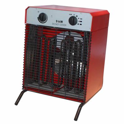 China Forma industrial del cuadrado del calentador de fan 9KW en venta