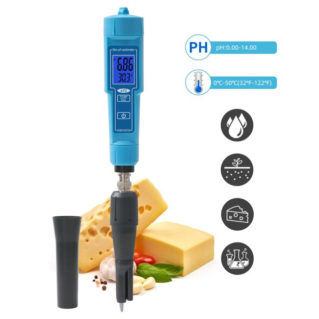 Automatic pH meter front view