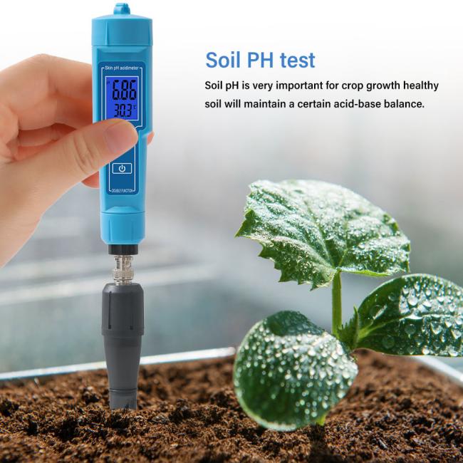 Automatic pH meter probe detail