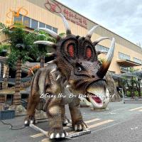 Quality Robotic Dino Park Animatronic Dinosaur / Animatronic Triceratops Dinosaur for sale