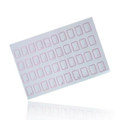 Cina Lo straniero di plastica H3 di frequenza ultraelevata assottiglia le etichette di Rfid, etichette su ordinazione stampabili di Rfid per le carte in vendita