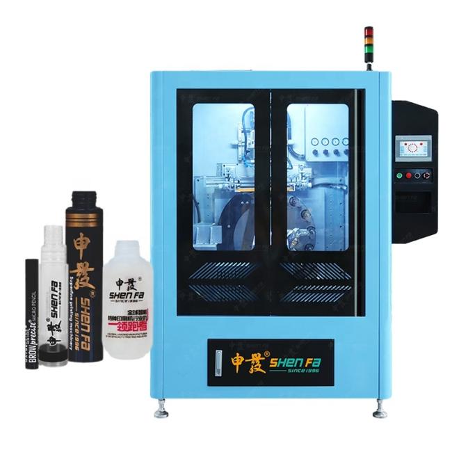 Auto Two Colors Servo Screen Printing Machine for Cosmetic Barrels