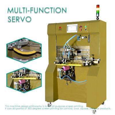 China Máquina de serigrafía servo semiautomática para botellas y tubos en venta
