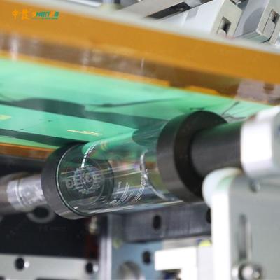 China 3 Farbautomatische Siebdruck-Maschine 380v für transparente Flasche zu verkaufen