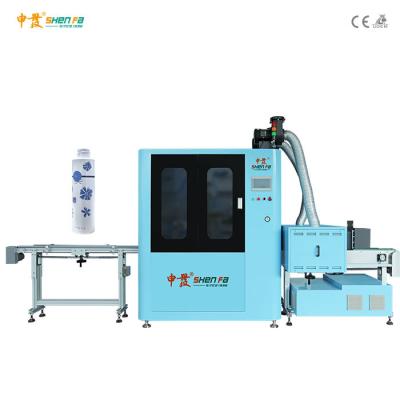 Chine La bouteille plate ronde cylindrique complètement automatique/tubes de deux couleurs examinent la machine d'impression pour des bouteilles à vendre