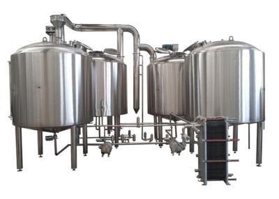 Cina Isolamento dell'unità di elaborazione della fabbrica di birra 80MM della nave del riscaldamento a gas 50BBL 4 con la funzione di passata in vendita