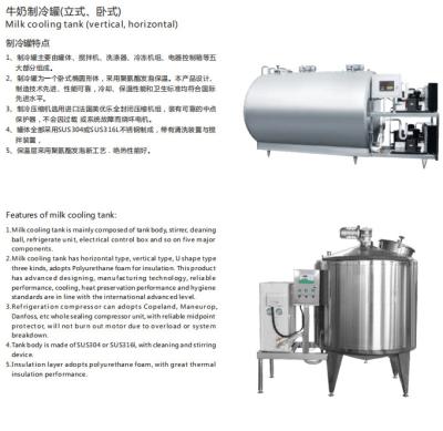 Cina Carro armato di raffreddamento verticale refrigerato latte fresco SS304/316 del serbatoio per la centrale del latte in vendita