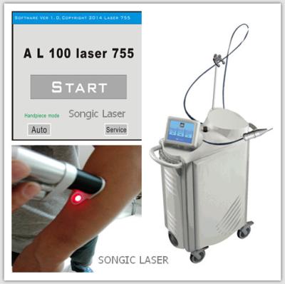 China Haarontharing 755 NM Alexandrite-van het Laserpigment de verwijderings voor het ziekenhuis Te koop