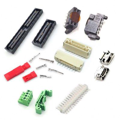 中国 RJ11 Cat 3 モジュラーイーサネットコネクタ 黒色 遮蔽のないICコネクタ 1.5A 125VDC 4 ポジション SMD/SMT 販売のため