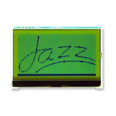 Cina Modulo di visualizzazione optoelettronica attiva JAZZ STN con sfondo giallo/verde e LED grafica blu scuro in vendita