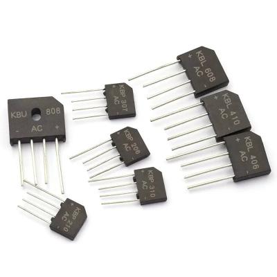 China D/C KBL406 KBL410 KBL606 KBL608 KBL610 SEP Flat Bridge Rectifier Bridge Description for sale