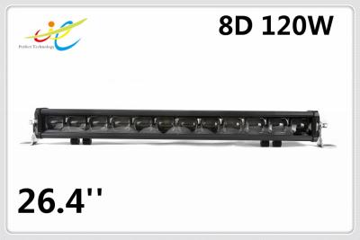 China 8D 12V 24V E-mark approved New bumper LED light bar, 120W 26.4inch super power truck tractor led bar for sale