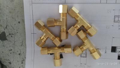 China Brass Tee, Custom CNC Brass Connector Products, made in China professional manufacturer for sale