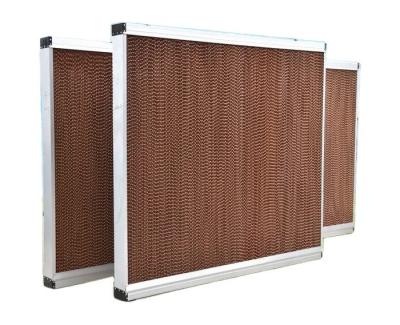 China Promotion Honeycomb Cooling Pad Water air Cooler System Wet Curtains Cooling Pads for Greenhouse Poultry Farm for sale