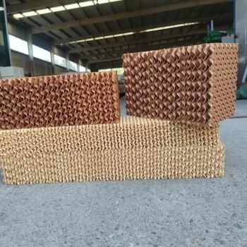China Good Sale Cellulose Honeycomb Wet Curtain Wall Evaporative Cooling Pad for Greenhouse Husbandry Farm Cooling for sale