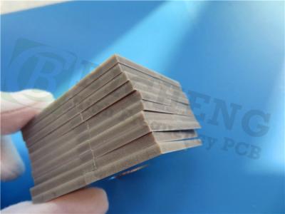 Cina TMM10i PCB rigido a due strati di spessore 15 mil con immersione in oro e rivestimento di bordo Rogers TMM 10i materiale termoresistente isotropico a microonde in vendita