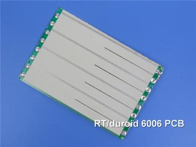 중국 로저스 RTduroid 6006 PCB 전자 및 마이크로 웨브 회로 애플리케이션을 위해 설계 된 10 밀리 밀 두께의 2층 PCB 판매용