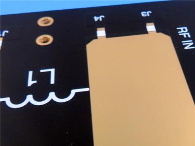 China CLTE-XT 2-Lagen-Leiterplatte, aufgebaut auf 5,1 mil Core-Laminat, 0,25 mm Dicke, mit Immersion Gold, Verwendung in Phased-Array-Antennen zu verkaufen