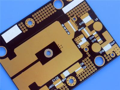 China DiClad 870 Doppelschicht-PCB-Basis auf 93mil (((2,5mm) Kernlaminate 2,5mm mit Immersion Gold Finish für RF Digital Radio Antennen zu verkaufen
