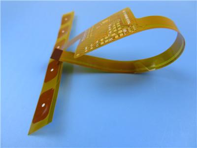 중국 이중 레이어 유연한 PCB는 침지 금과 노란 마스크로 폴리이미드를 토대로 했습니다 판매용