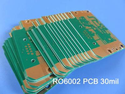 PCB Rogers HF που στηρίζεται σε RT/Duroid 6002 30mil 0.762mm DK2.94 με το χρυσό βύθισης για τις κεραίες συστημάτων παγκόσμιας πλοήγησης