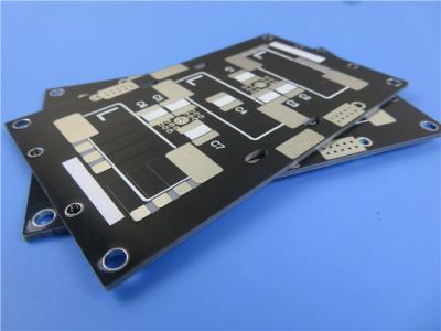 중국 TC600 고주파 PCB 50 밀리리터 1.27 밀리미터 복식은 전자 레인지 회로판 이머젼 실버의 편을 들었습니다 판매용