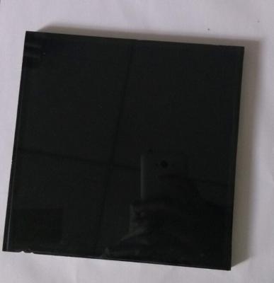 China Dark Grey Table Top Glass Tempered 6 mm Thickness Custom Sizes for sale