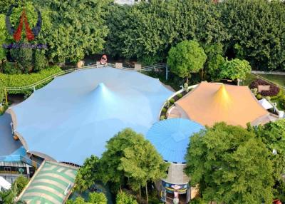 中国 青く大きい陰は屋外スポーツの日曜日の証拠のための抗張生地の建築を構成します 販売のため