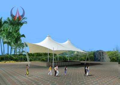 Cina Tonalità blu/bianca del parco struttura la caratteristica di trasmissione di livello della tenda della vela del giardino in vendita