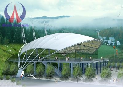 Cina Coperture di tensione dell'ombra di architettura della struttura del tetto d'acciaio leggero per i campi da giuoco in vendita