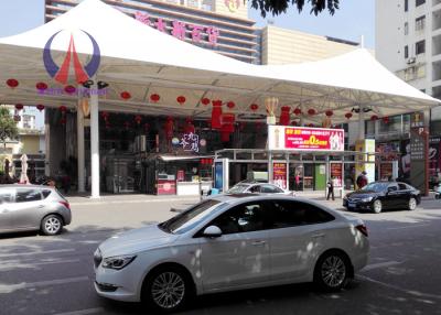 中国 リッジの二重形のショッピング モールの入口のための抗張膜の建築 販売のため