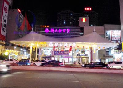 China Estructuras extensibles del toldo del tejado de la tela de la membrana de la parte del campo cercana a la red del centro comercial en venta