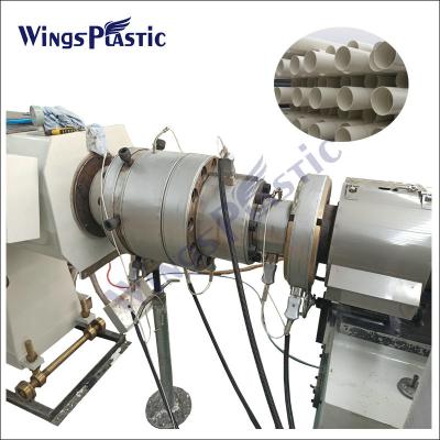 China PVC Water Pipe Extruder Machine with Conical Twin Screw Extruder for sale