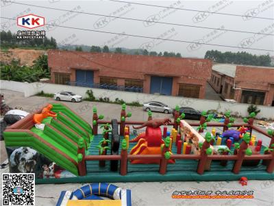 Cina Casa gonfiabile di rimbalzo di corsa ad ostacoli dei bambini tela cerata del PVC da 0,6 millimetri in vendita