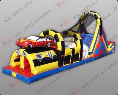 中国 車の主題の子供のための商業膨脹可能な障害物コース 販売のため