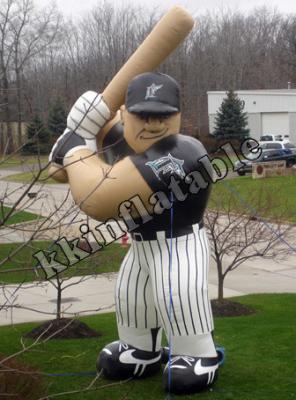 Cina Modello gonfiabile dell'uomo fresco di baseball per la visualizzazione e la mostra all'aperto in vendita