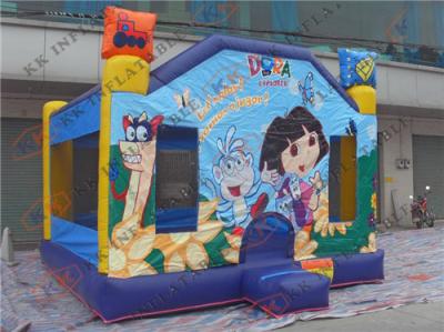 中国 子供の幸せな時間の Dora の膨脹可能な跳躍の警備員 Kjb-g017 販売のため
