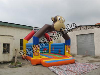 Cina Castello di salto gonfiabile della scimmia adorabile per gli affitti di asilo in vendita