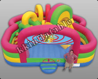 Cina Il parco a tema ha usato il rimbalzo dell'arcobaleno gonfiabile Kzh-g011 combinato dei buttafuori per la zona di divertimento dei bambini in vendita