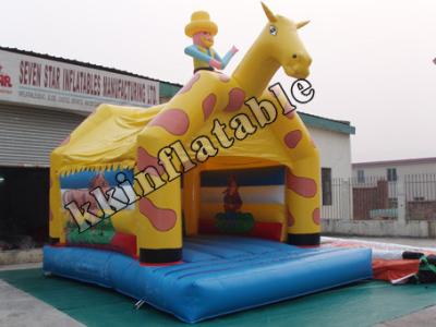 Cina Buttafuori gonfiabili commerciali, letto di salto dei buttafuori gonfiabili della giraffa per i bambini in vendita