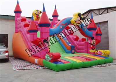 Cina Gonfiabili interessanti di Mickey asciugano lo scorrevole/campo da giuoco di salto gonfiabile del castello in vendita