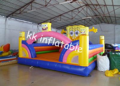 中国 楽しみの SpongeBob の膨脹可能な警備員のトランポリン/弾力がある城 空気で膨らます 販売のため